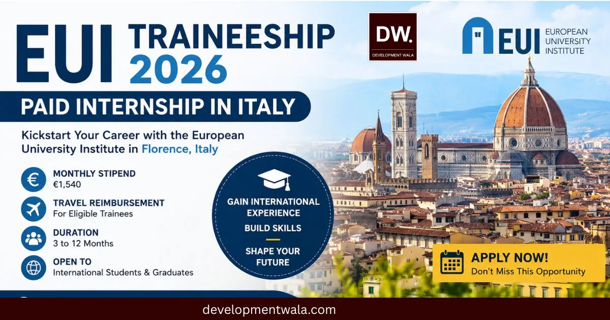 EUI Traineeship 2026 in Italy: Paid European University Institute ...
